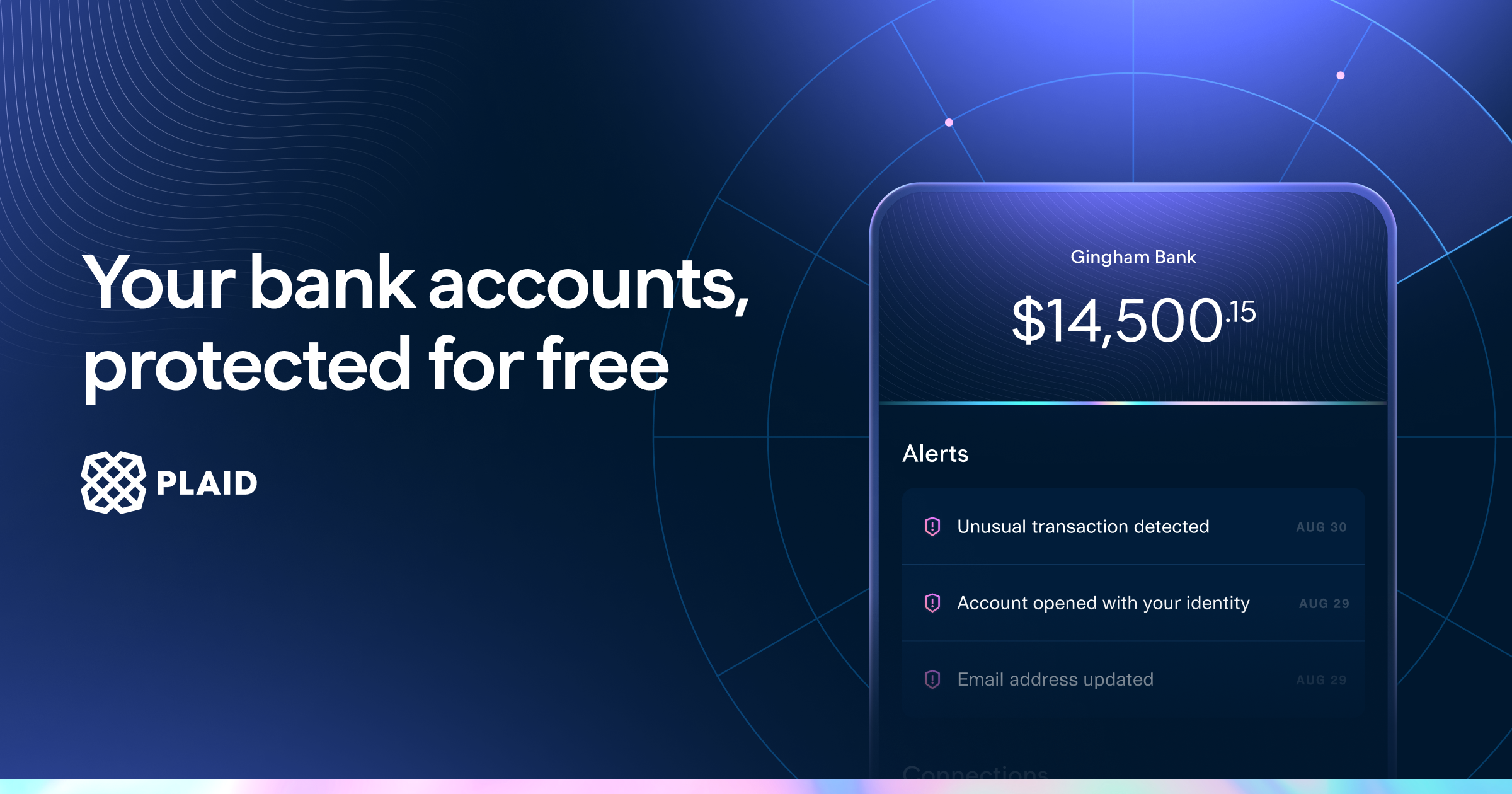 Fraud protection & bank account monitoring for consumers | Plaid