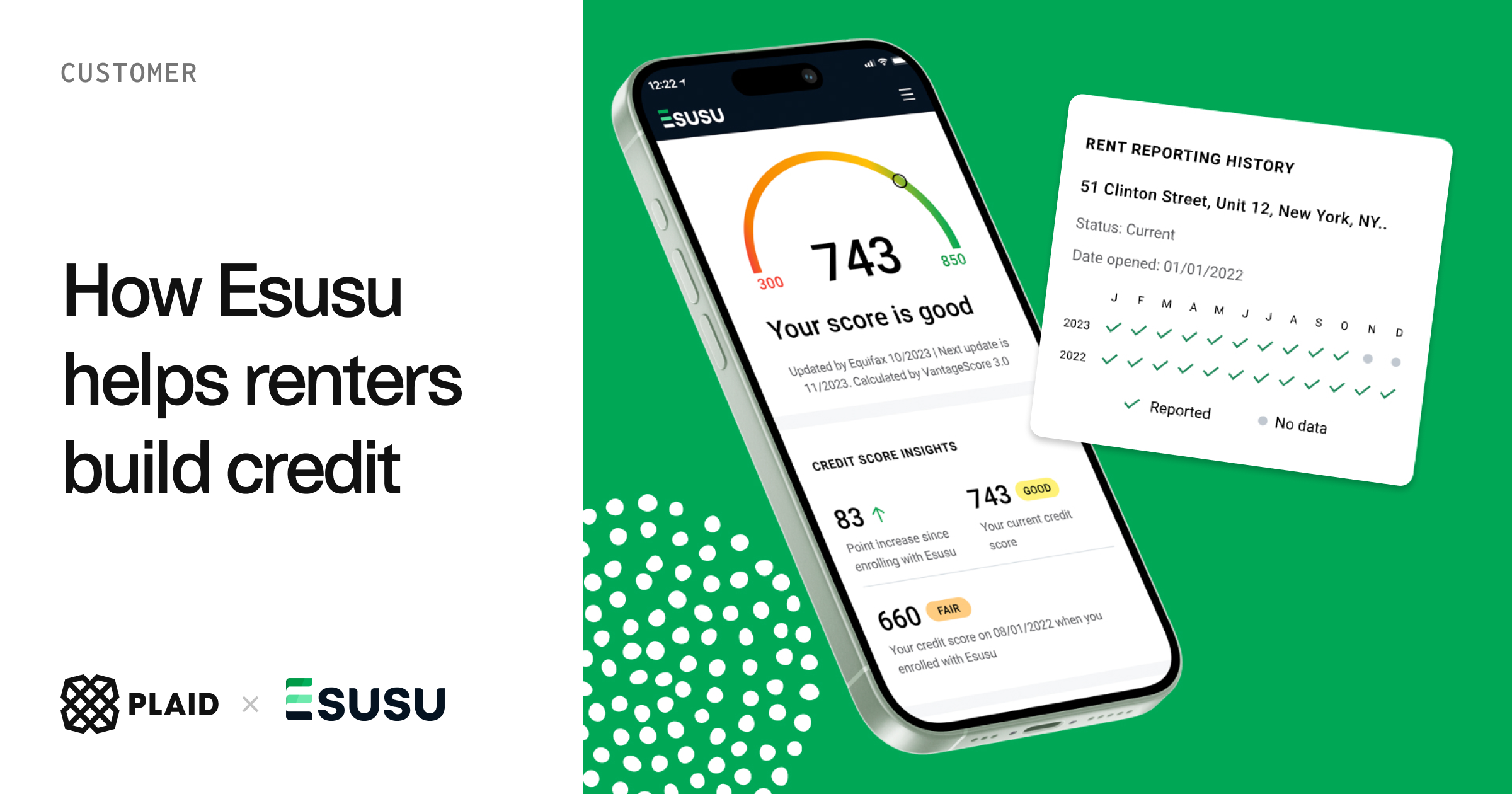 Esusu - Building credit through paying rent | Plaid