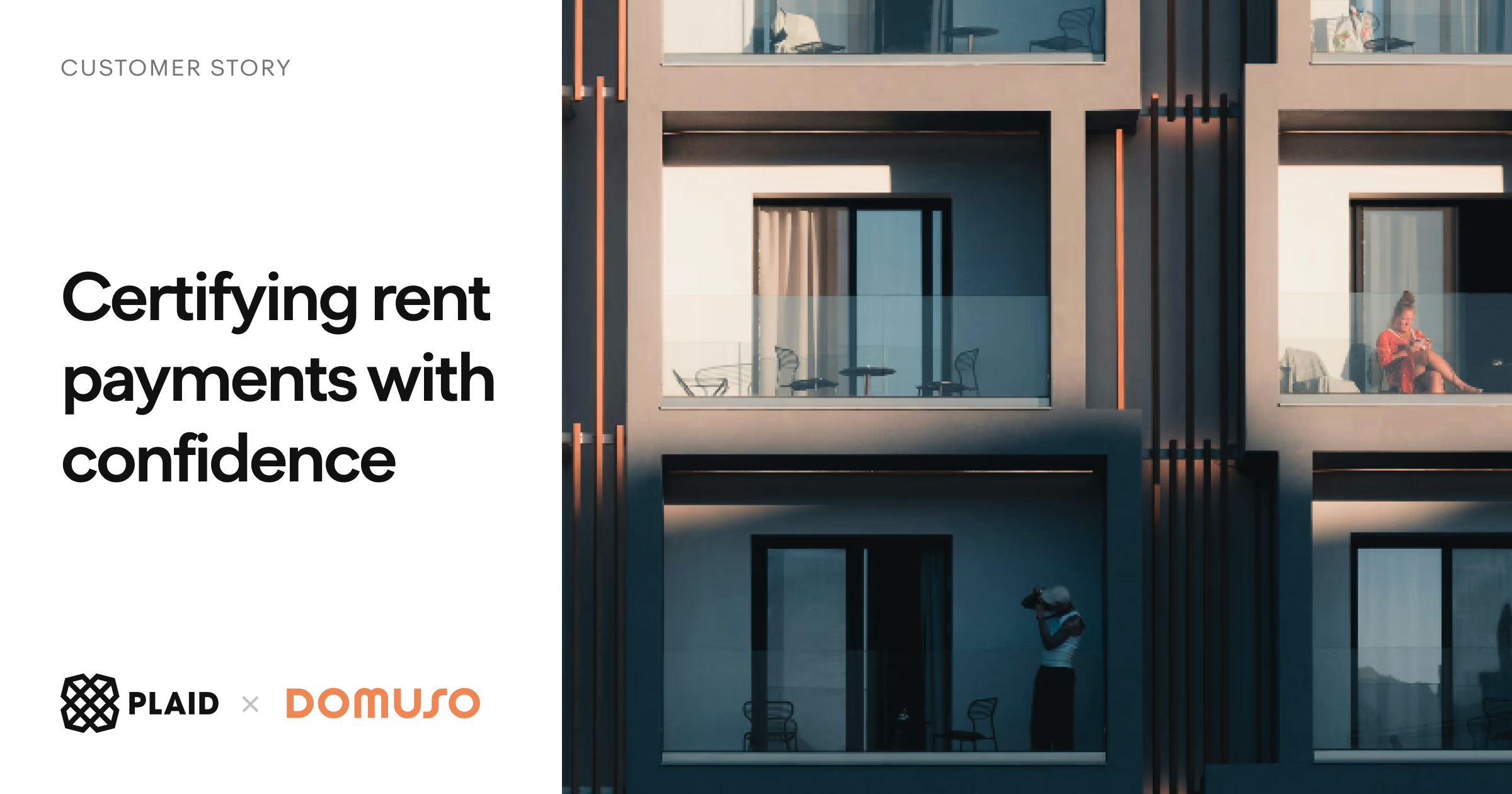 Domuso - Certifying rent payments with ACH & risk insights | Plaid