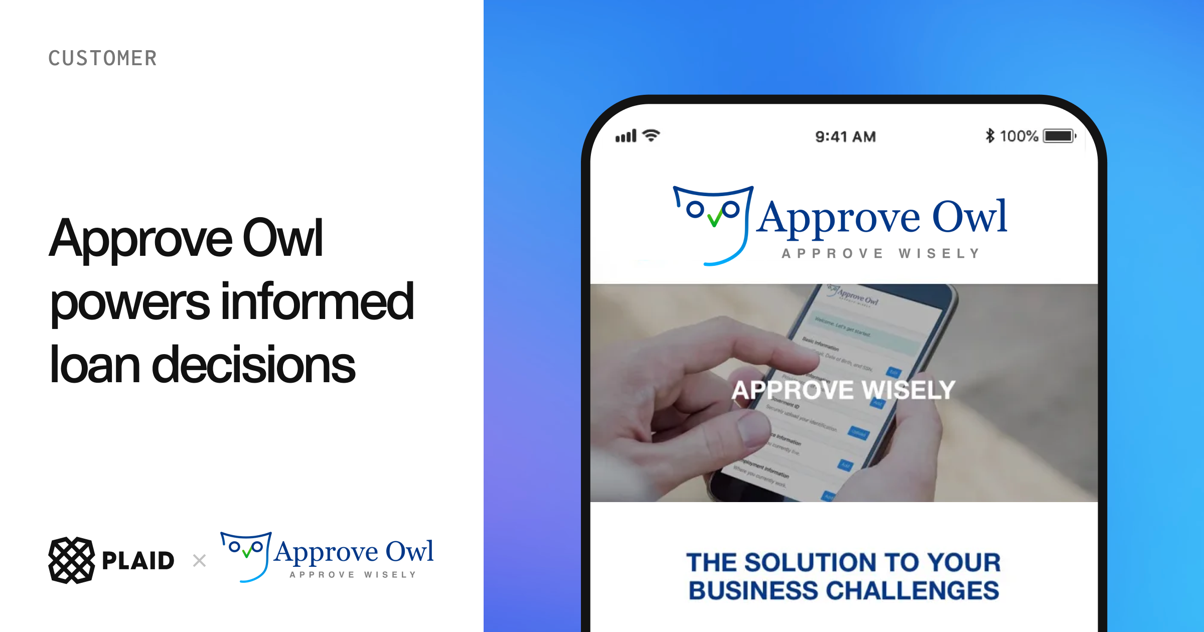 Approve Owl - Auto loan decisioning & income verification | Plaid