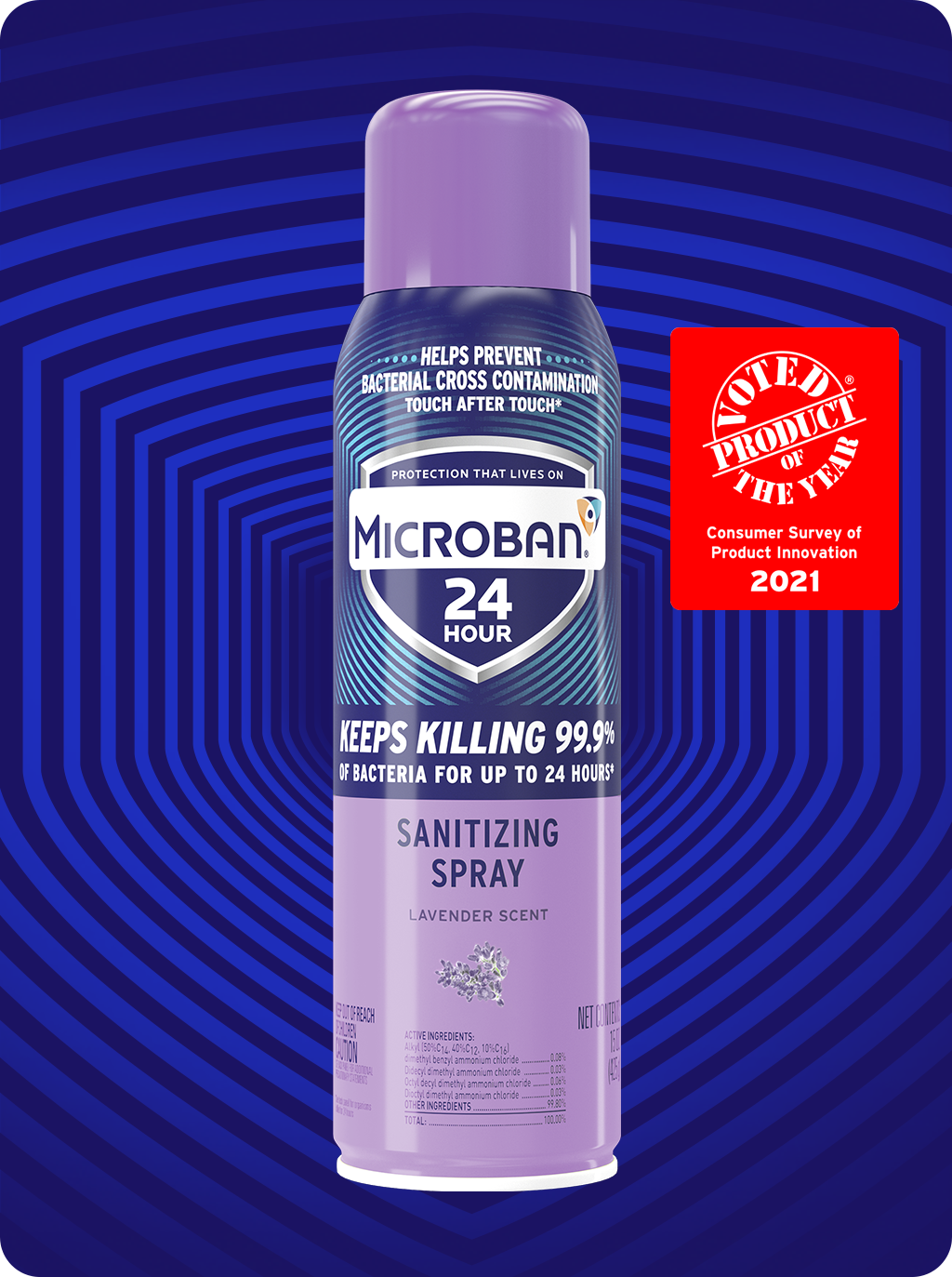 Sanitizing Spray Lavender | Microban24