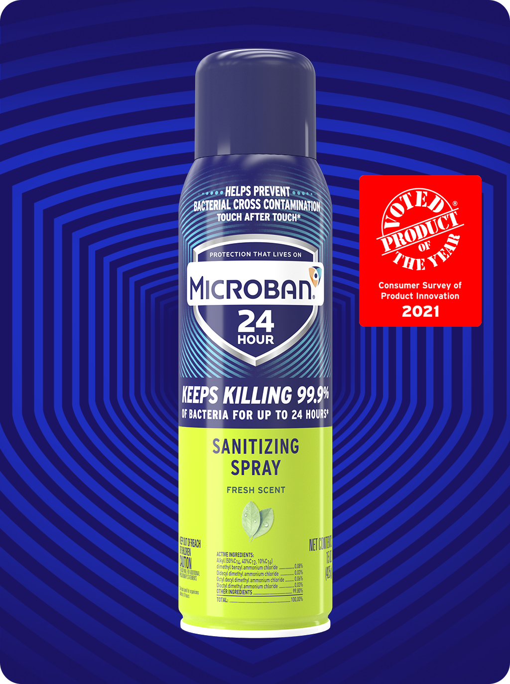 Sanitizing Spray Fresh | Microban24