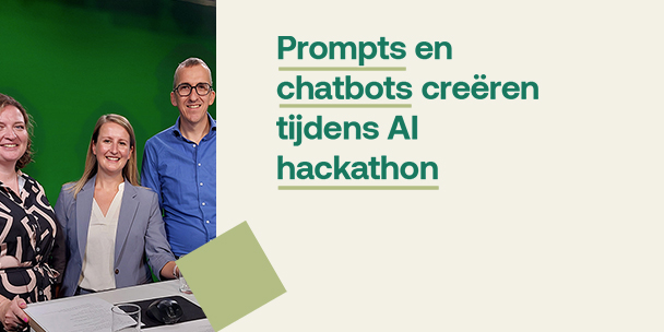 Prompts en chatbots creëren tijdens AI hackathon
