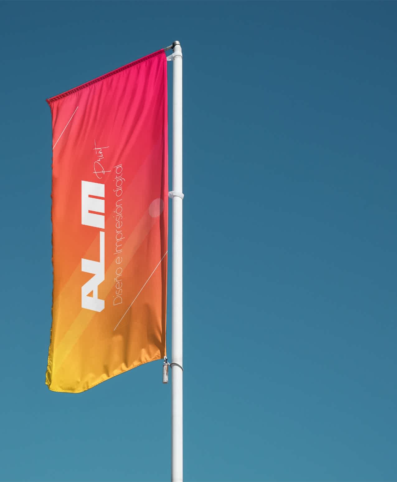 Banderas publicitarias y banderas personalizadas - ALM Print