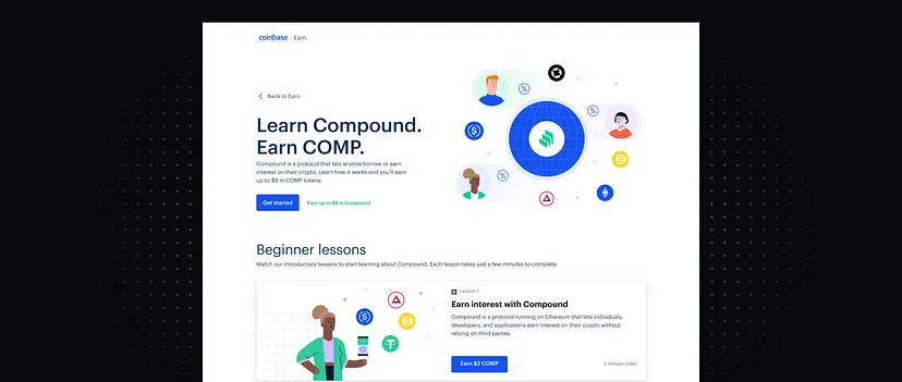 Compound (COMP) is now available on Coinbase Earn