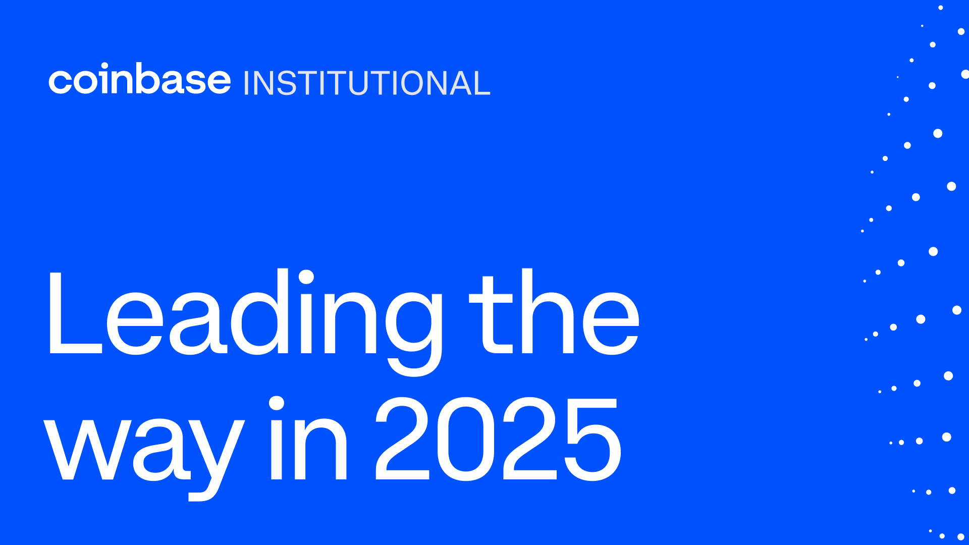 Coinbase Institutional: Leading the Way in 2025