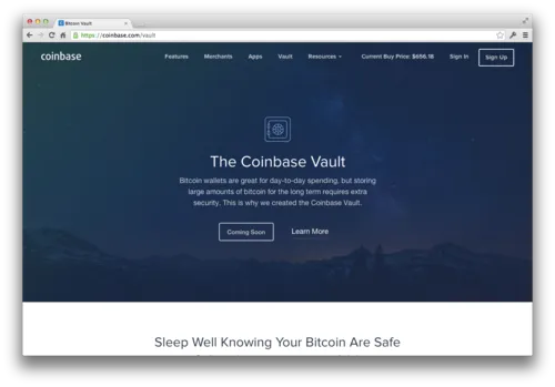 The Coinbase Vault