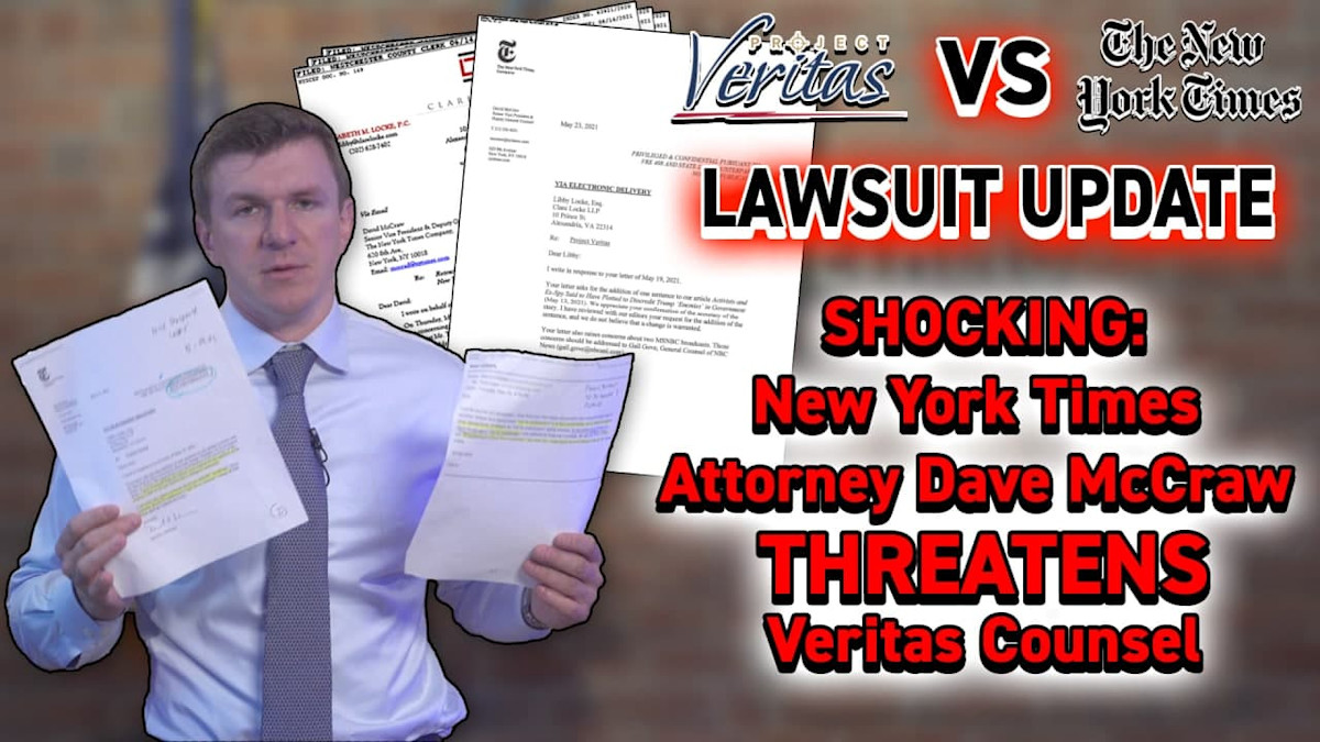 SHOCKING: New York Times Attorney Dave McCraw THREATENS Veritas Counsel ...