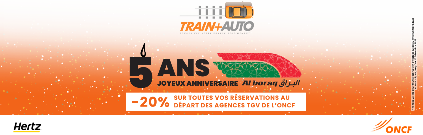Take advantage of exceptional offers thanks to the ONCF and Hertz ...