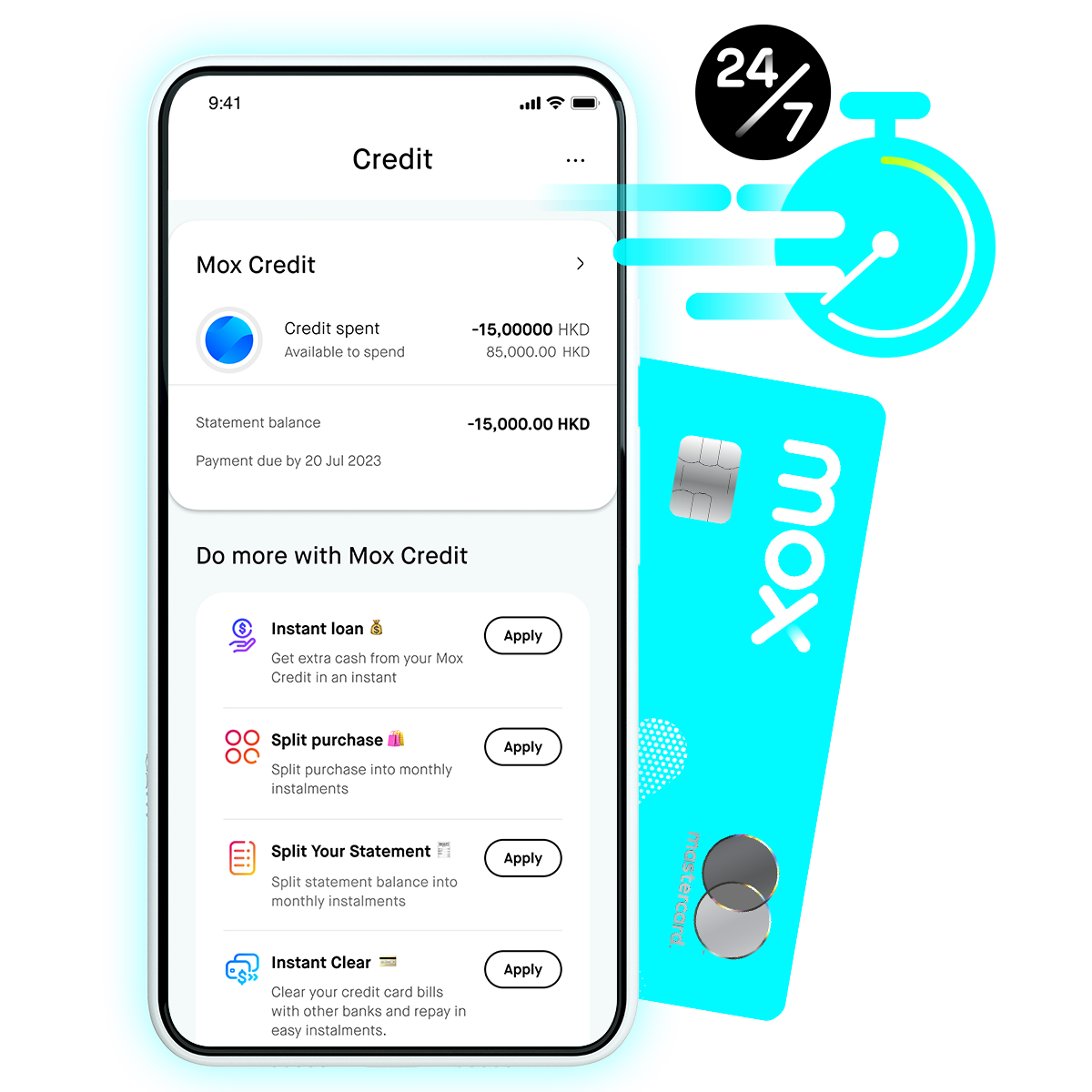 Everything is instant and available 24/7 | Smart Borrowing | Mox