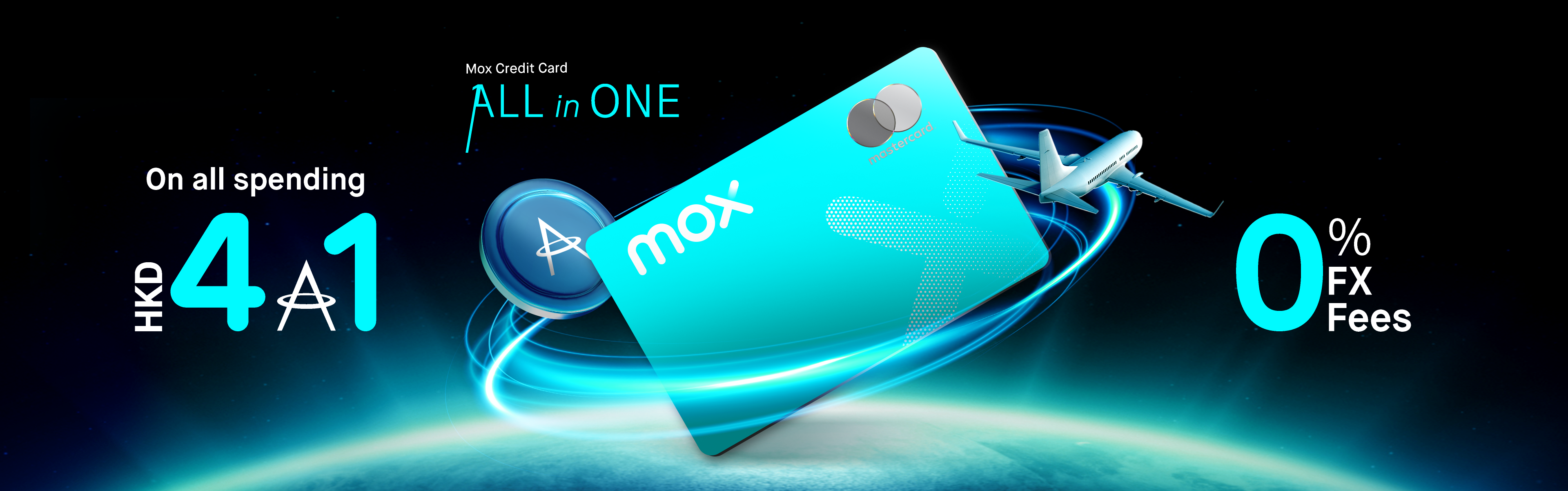 Unlock your next journey with Mox Credit Card ️ For all spending HKD4=1 mile + 0 Limits + 0% FX Fees