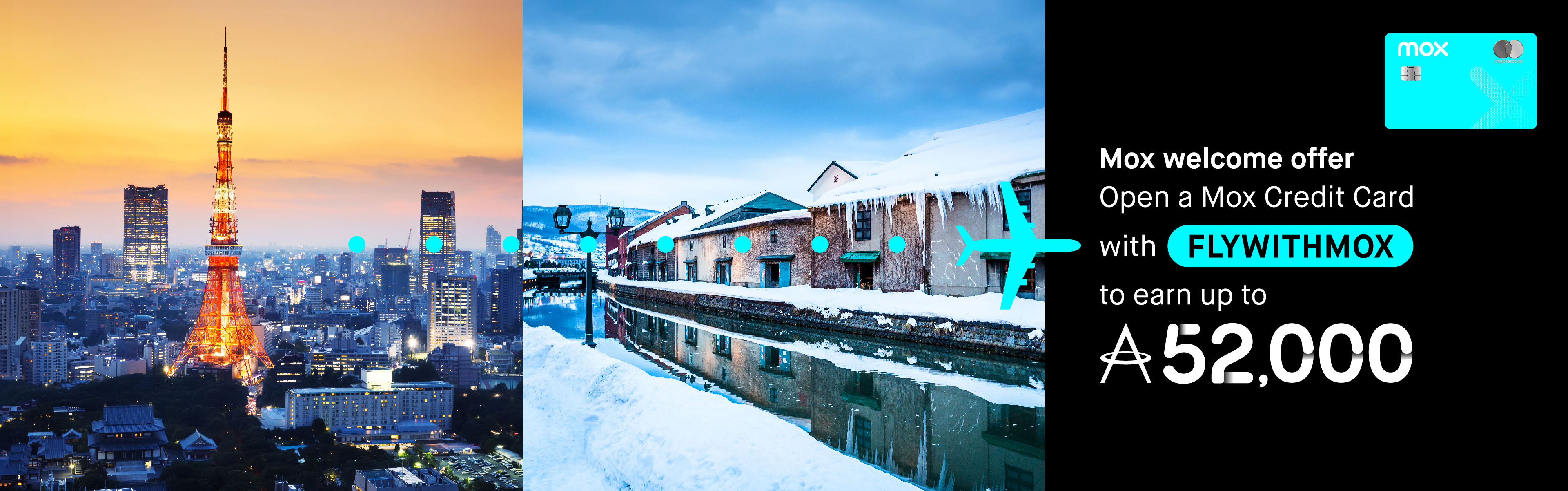 Japan on your mind 24/7? ️ Open Mox account and get your Mox Credit Card with ‘FLYWITHMOX’ and ...