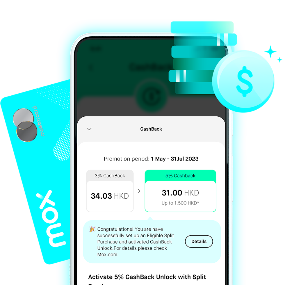 Earn real cash back with Mox Card | Smart spending | Mox
