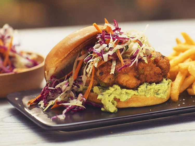 Grilled Mahi-Mahi Burger & Chipotle-Lime Avocado Spread | Kingsford™