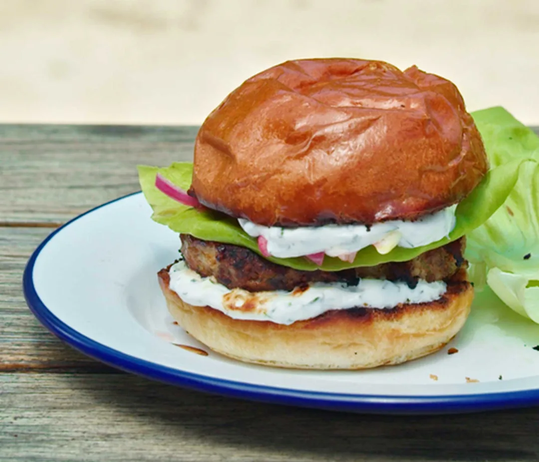 Greek Chicken Kofta Burgers | Kingsford™