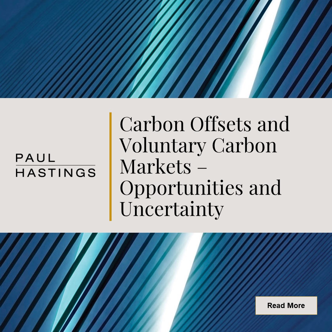 Carbon Offsets and Voluntary Carbon Markets – Opportunities and ...