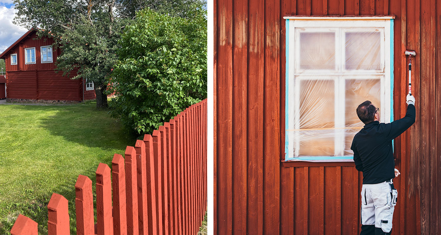 Så målar du med Falu Rödfärg