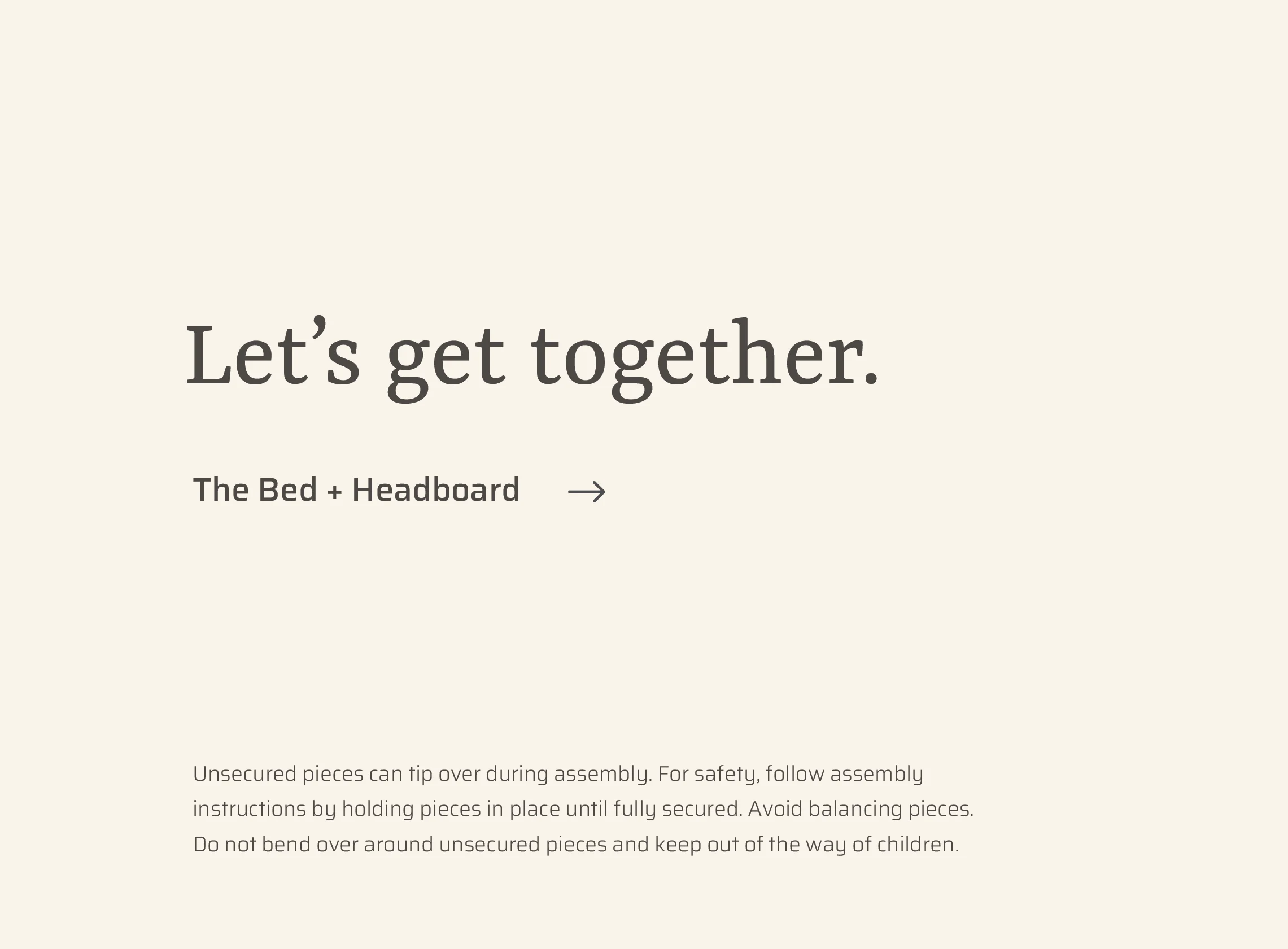 Headboard & Bed Assembly | Thuma