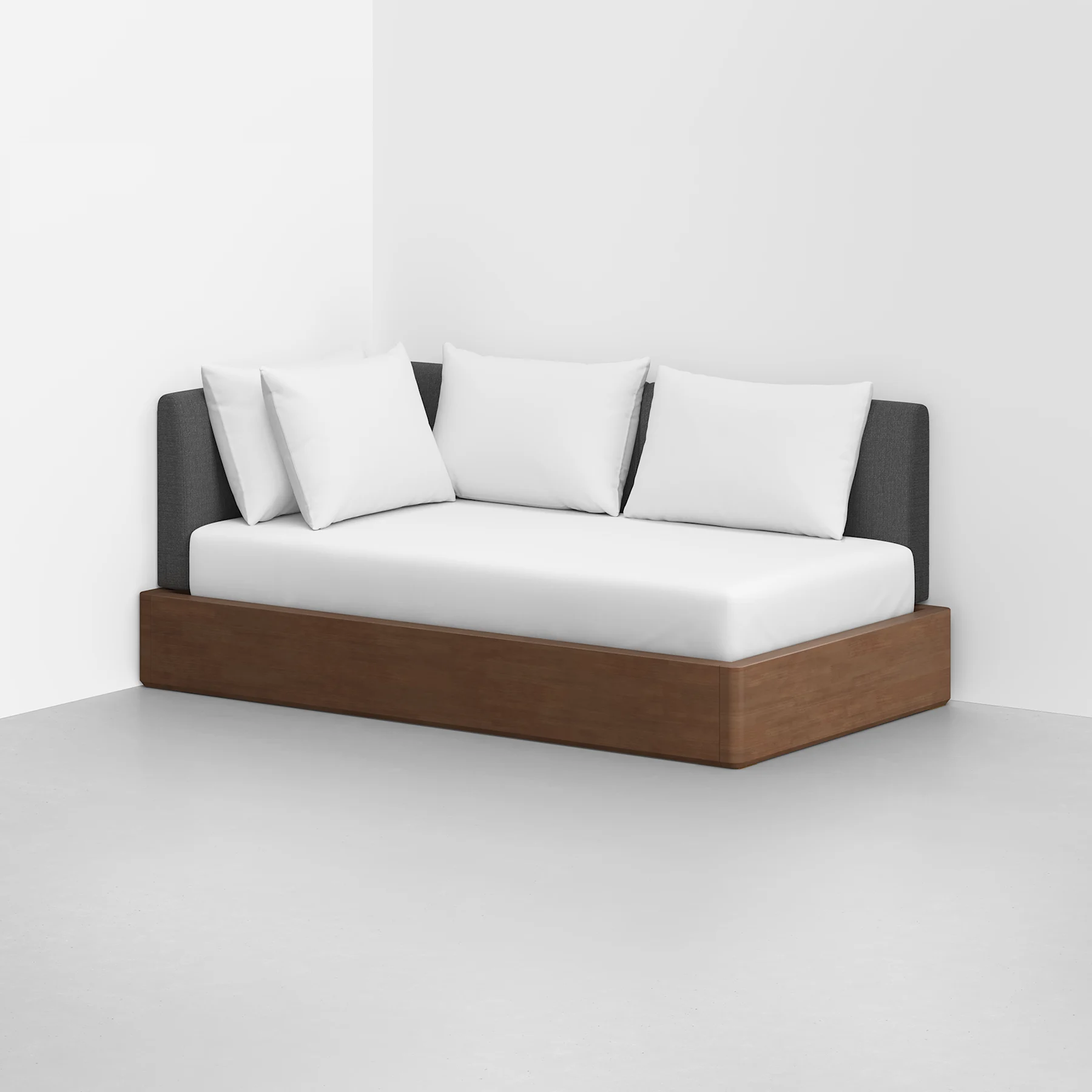 Walnut Essential Daybed Linen-Weave - Beds | Thuma