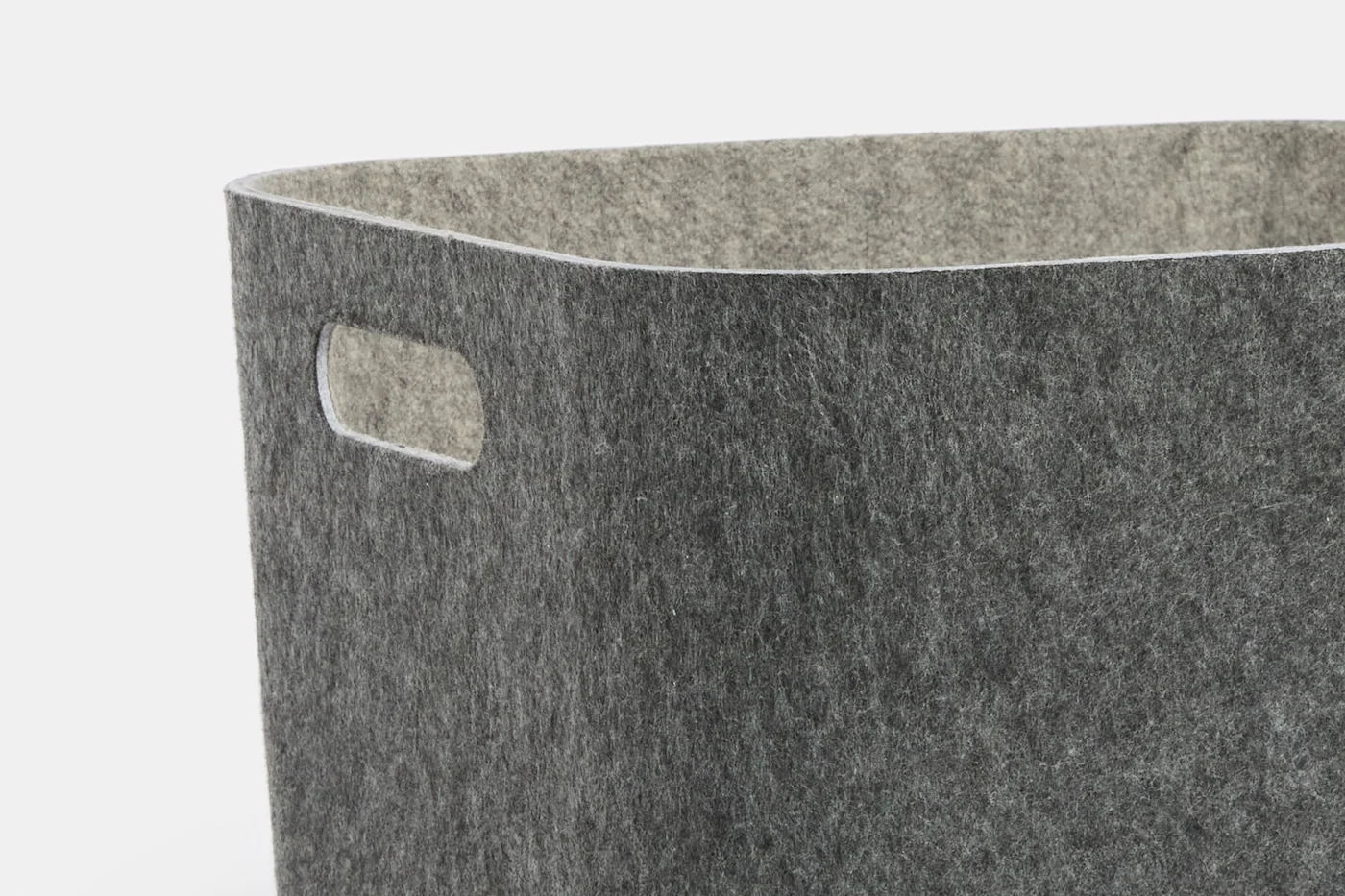 Gray Felt Storage Bins