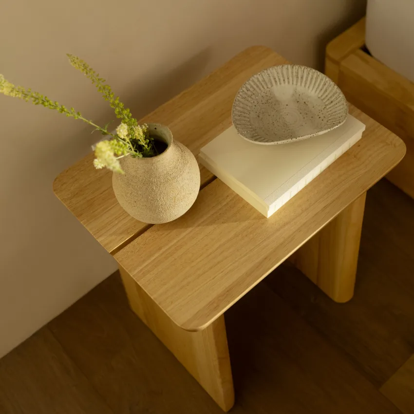 Wood Pillar Stool