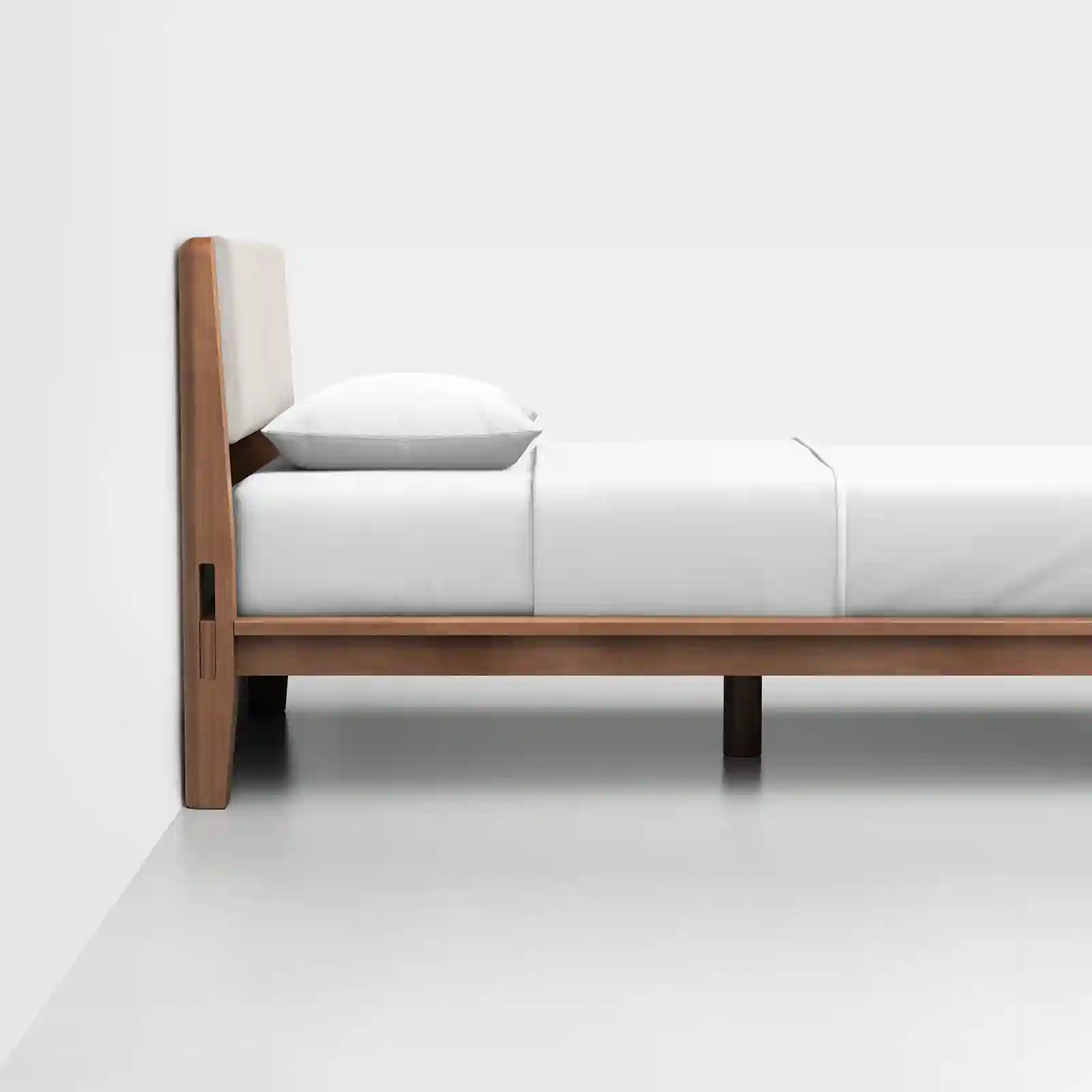 Walnut Twin Classic Headboard Classic Headboard with Cushion - Upgrades ...