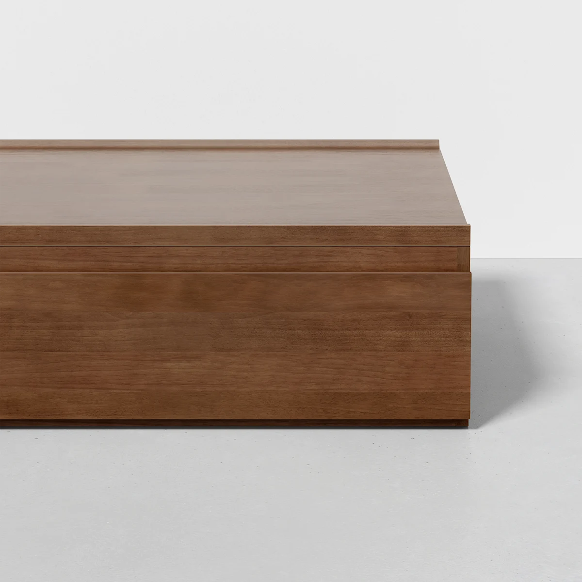 Nest Low Nightstand - Minimalist Bedside Table