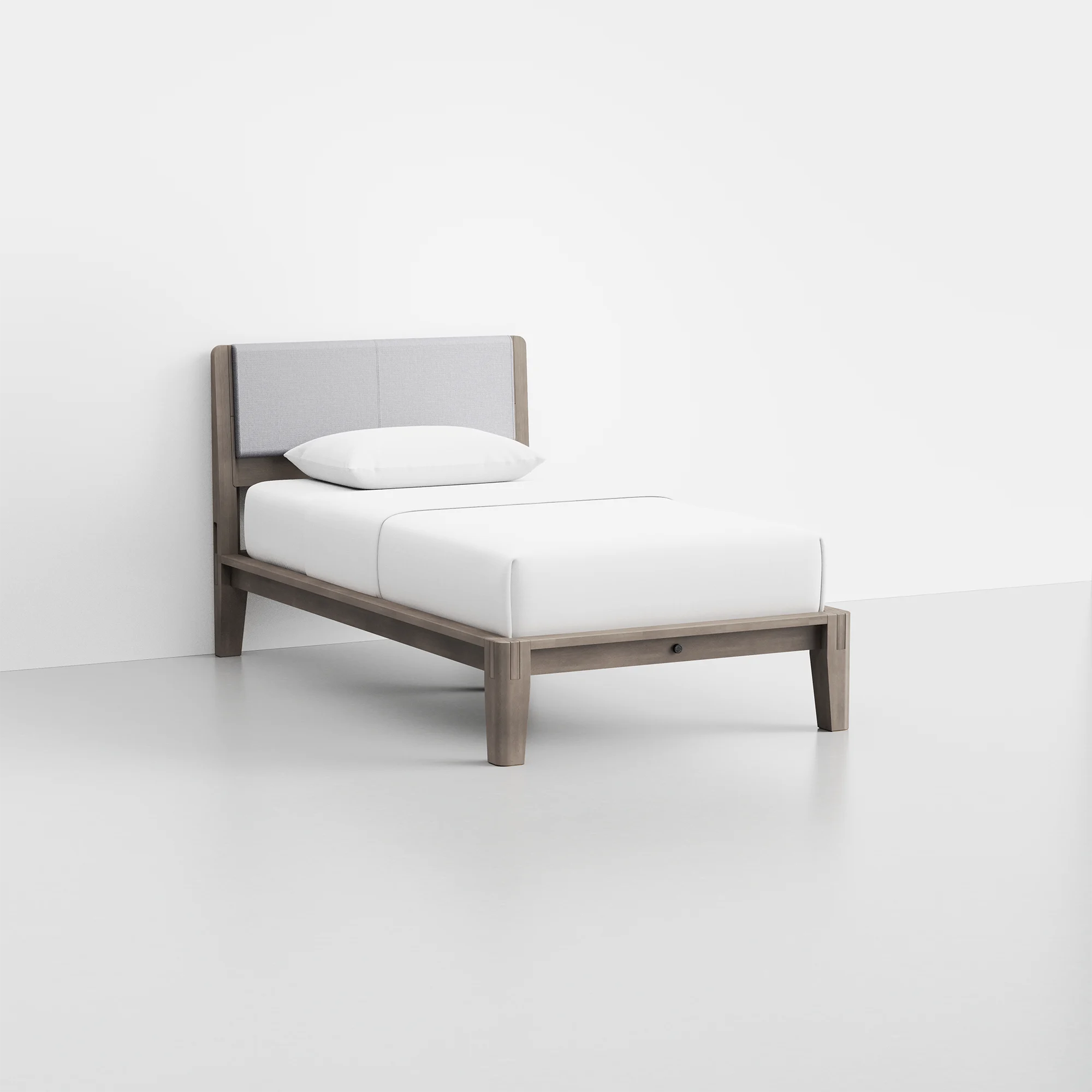 Grey Twin Classic Headboard Classic Headboard with Cushion - Upgrades ...