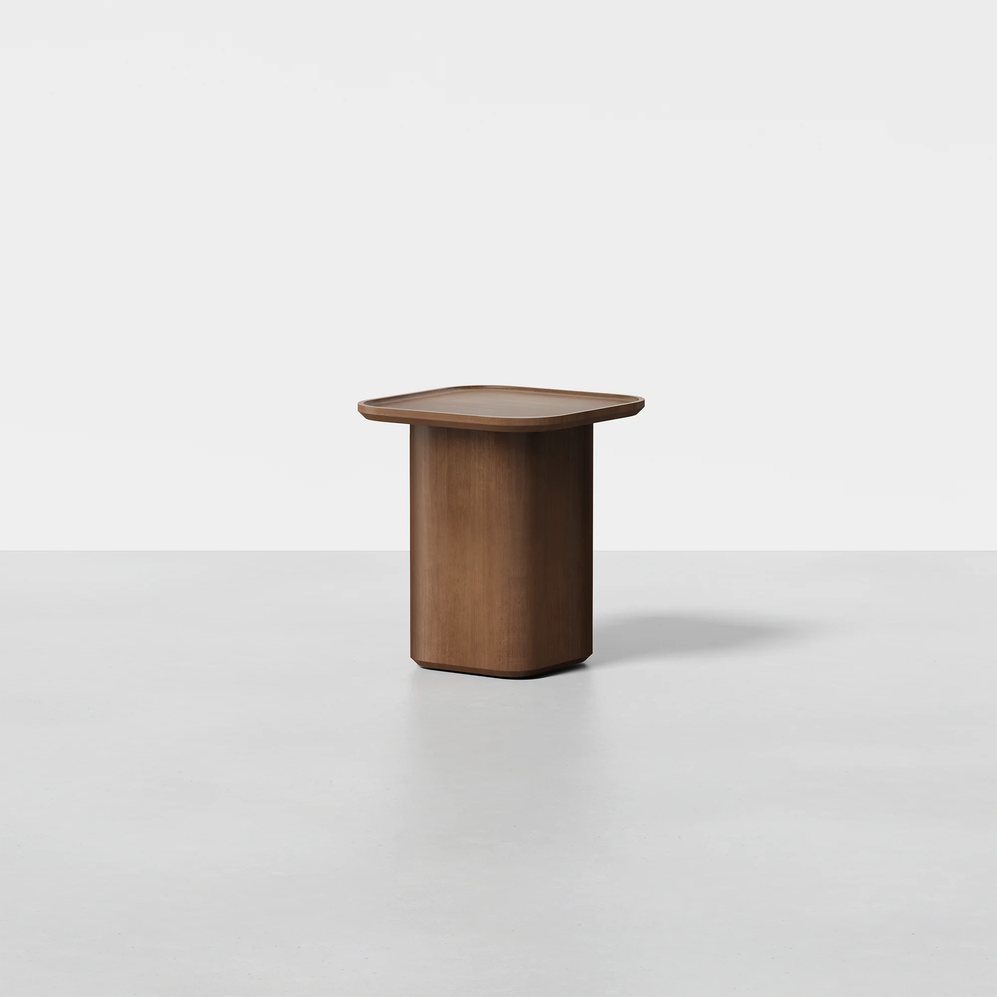 Wood Pedestal Side Table | Thuma