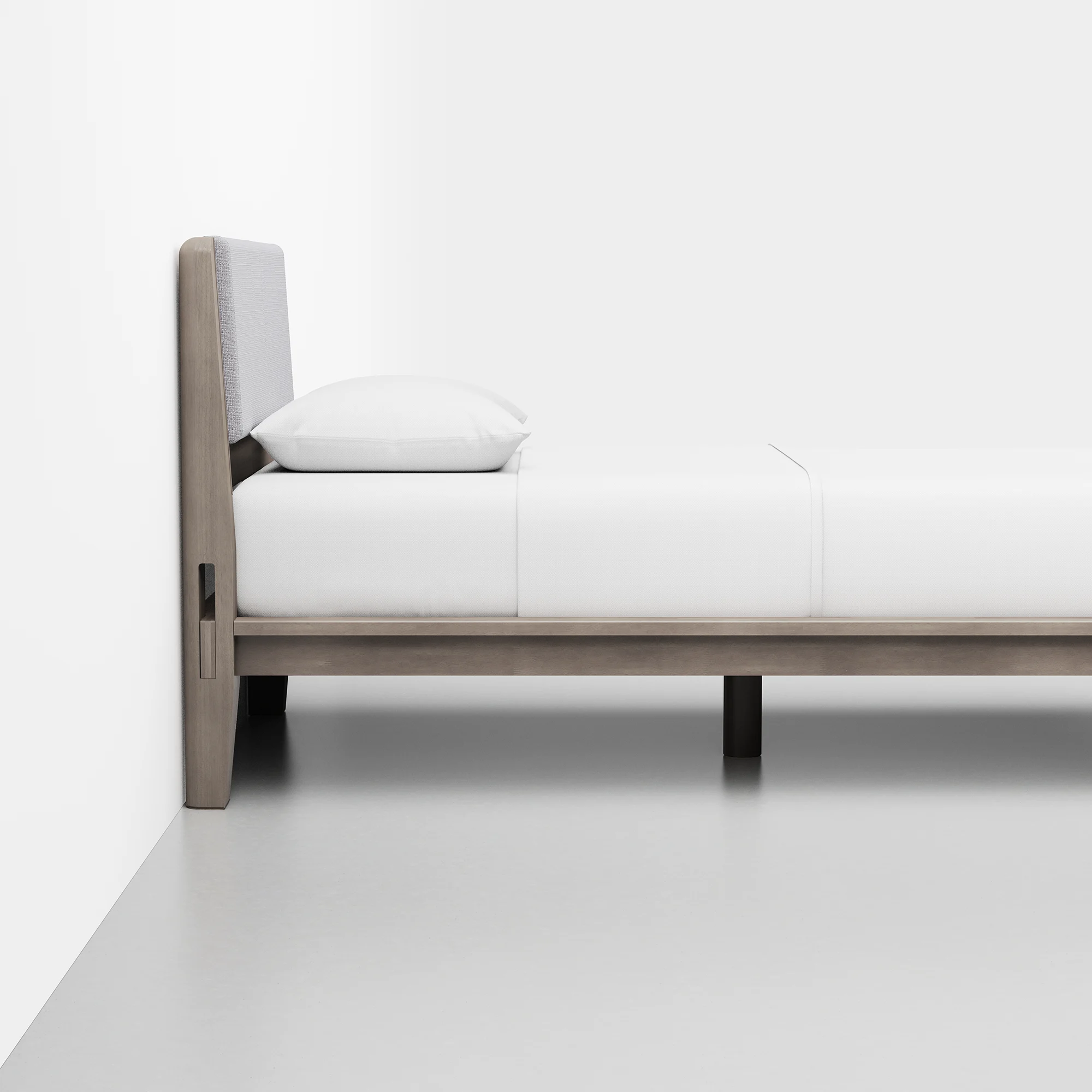 Grey Twin Classic Headboard Classic Headboard with Cushion - Upgrades ...