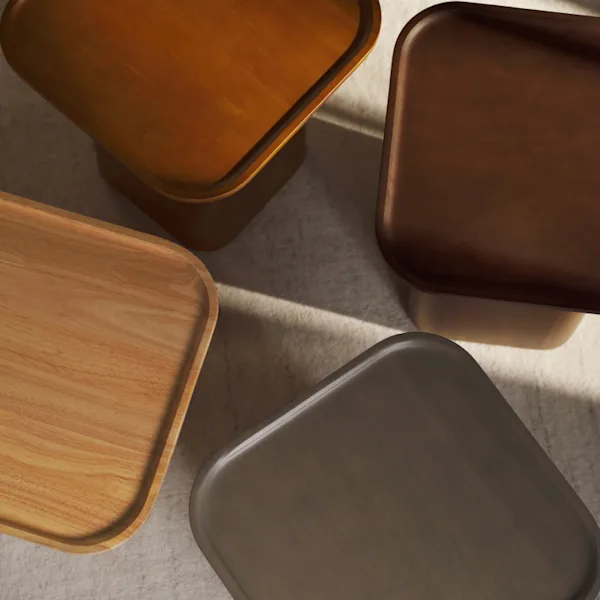 Wood Pedestal Side Table | Thuma