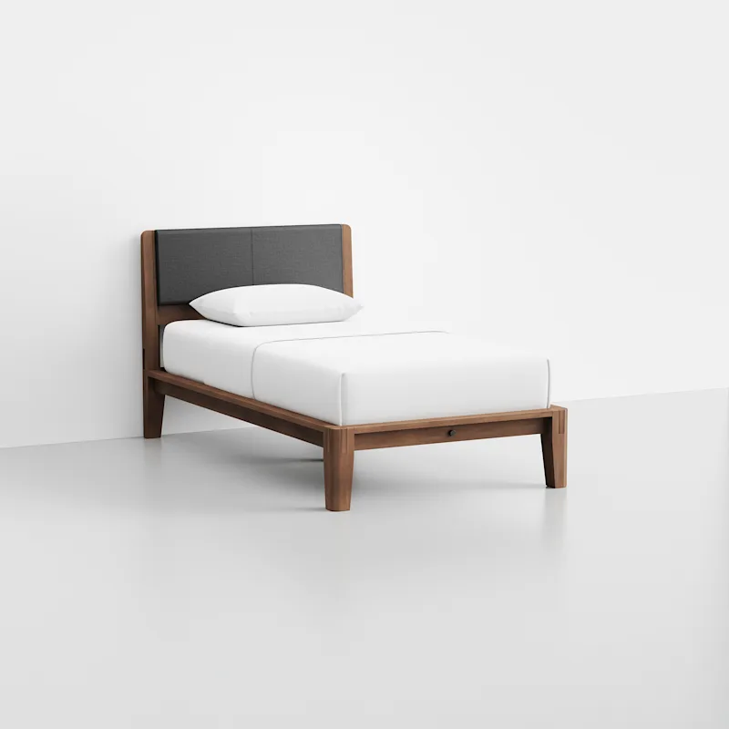 Walnut Twin Classic Headboard Classic Headboard with Cushion - Upgrades ...