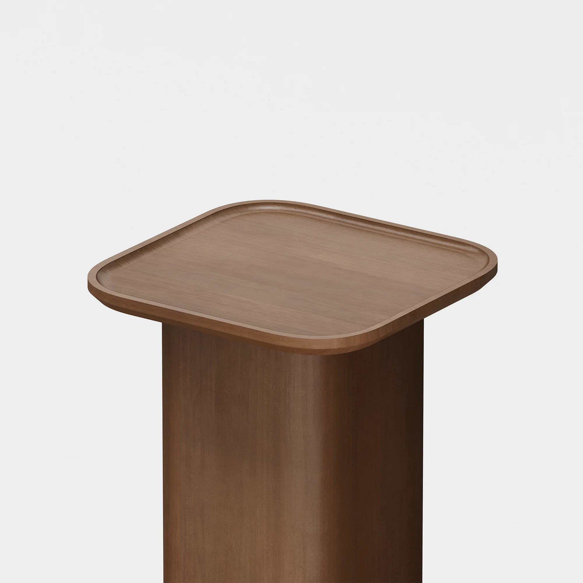 Wood Pedestal Side Table | Thuma