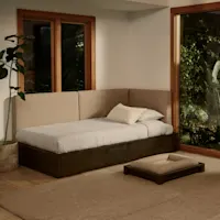 Walnut Essential Daybed Performance Linen - Beds | Thuma