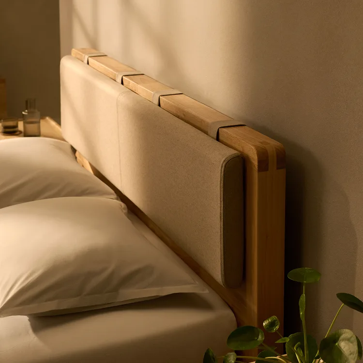 Natural Queen Essential Headboard Cushion Performance Linen - Upgrades | Thuma