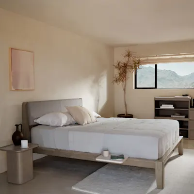 Wood Pedestal Side Table | Thuma