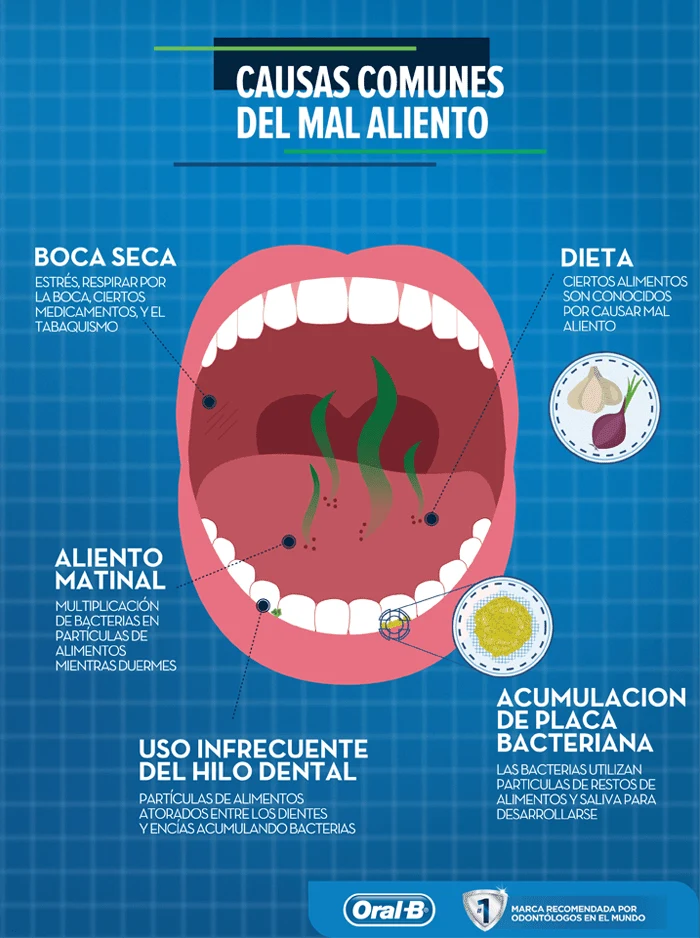 Elimine las causas del mal aliento (Halitosis) | Oral-B MX