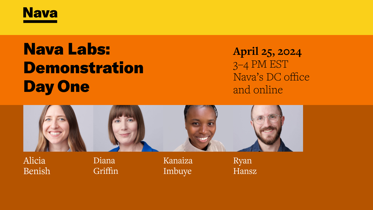 Nava Labs Demo Day 1 | Nava