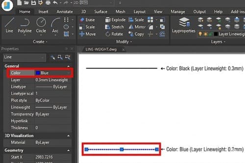 How to Change Lineweight in AutoCAD (4 Methods) - DARE Blog