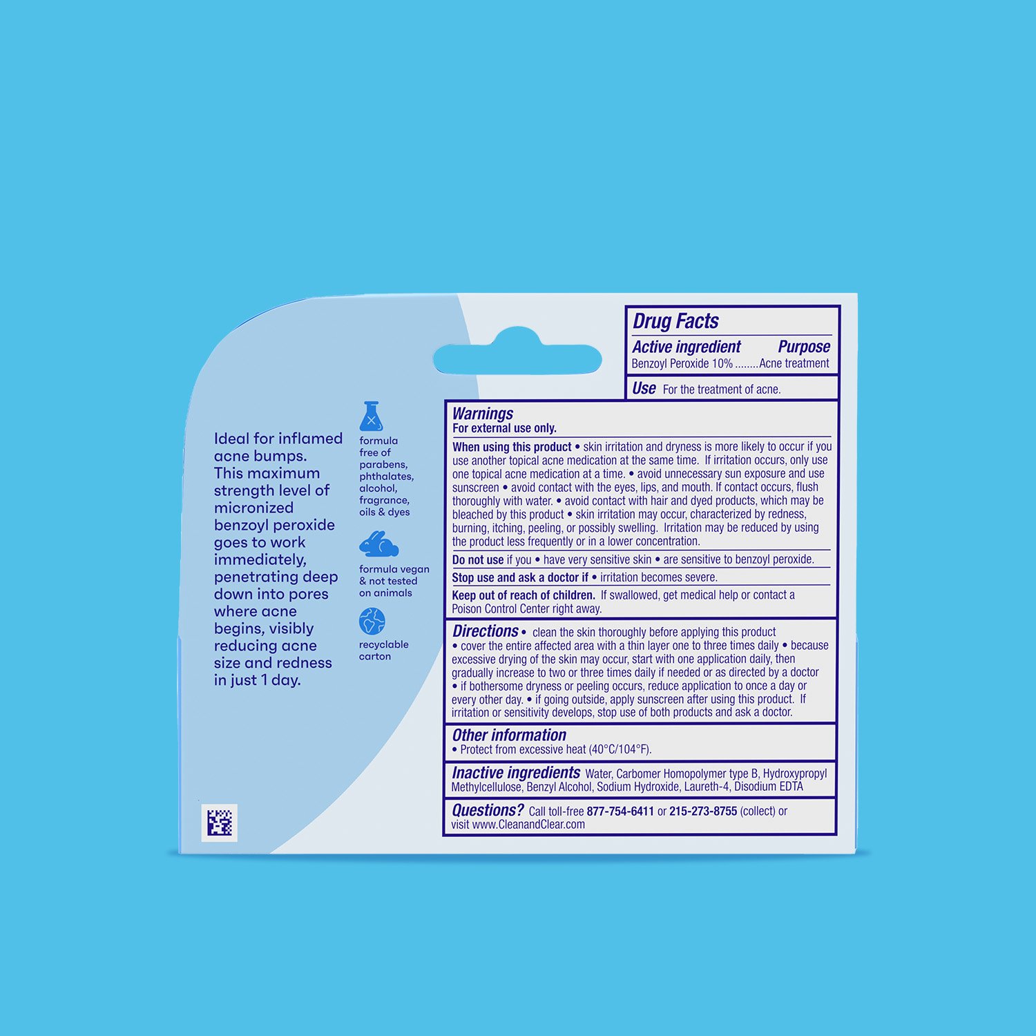 Persa-Gel® 10 Acne Medication, Benzoyl Peroxide Cream | Clean & Clear®