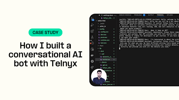 How I built a conversational AI bot using Telnyx