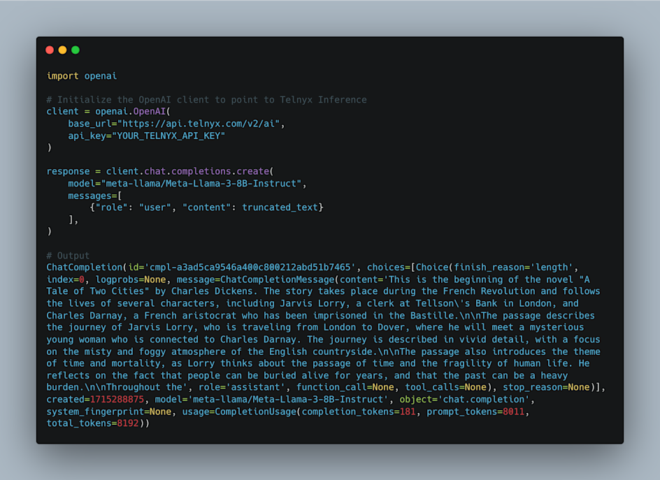 How to truncate context for LLMs with small context windows