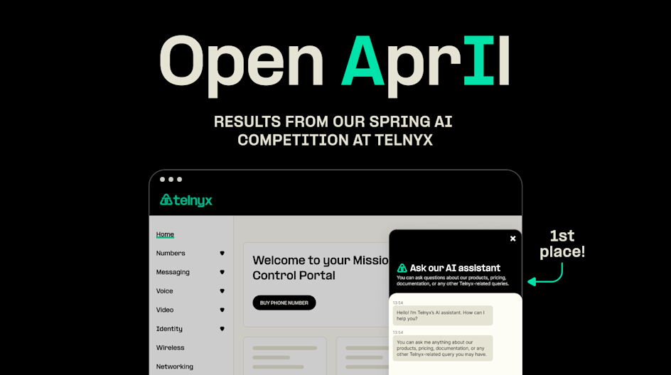 Open AprIl: Encouraging innovative uses of AI at Telnyx