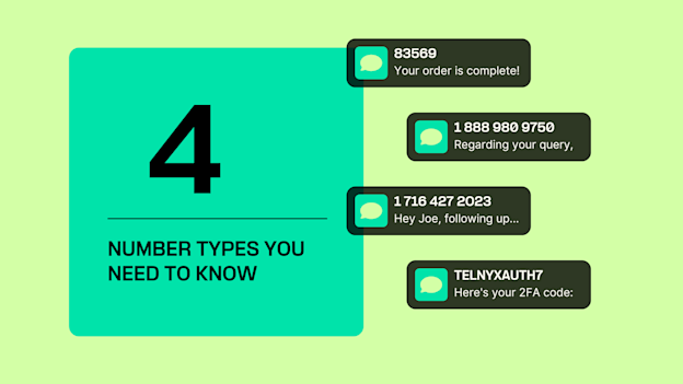 What is an SMS number? SMS number types explained