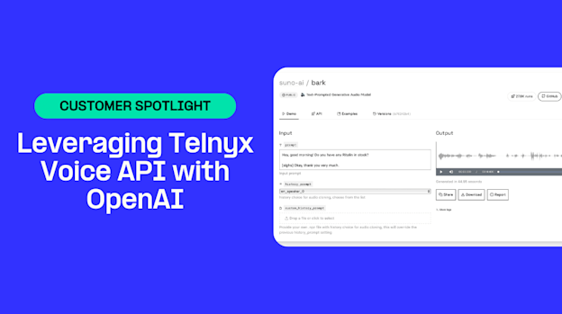 Customer spotlight: Using Telnyx Voice API with OpenAI