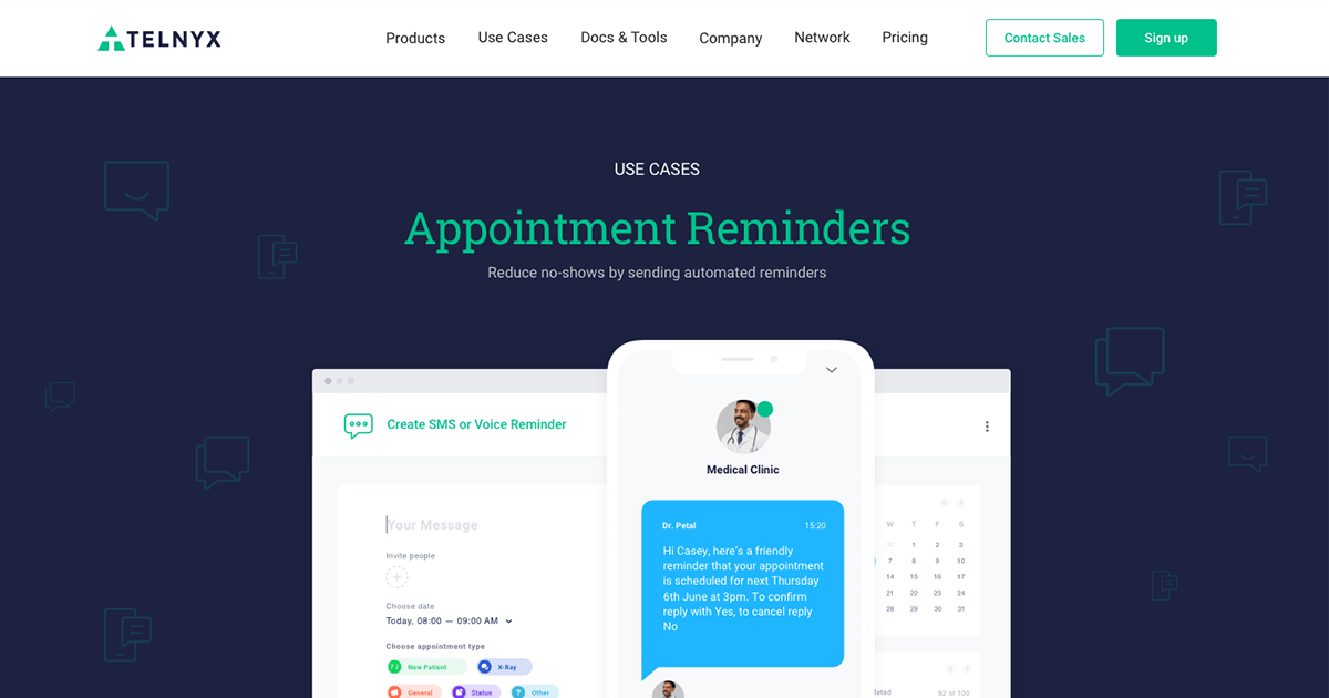 Automated Appointment Reminders - Telnyx