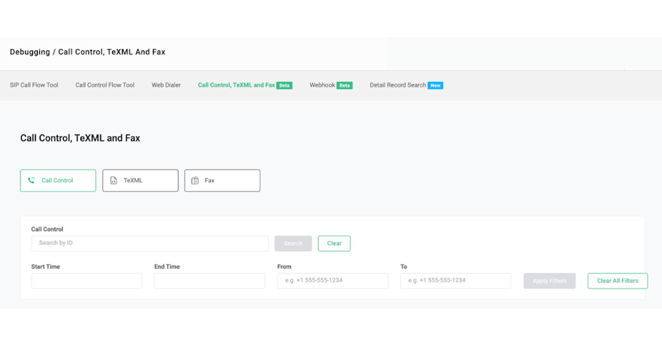 Communication debugging tools in Mission Control