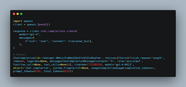 How to truncate context for LLMs with small context windows
