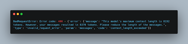 How to truncate context for LLMs with small context windows