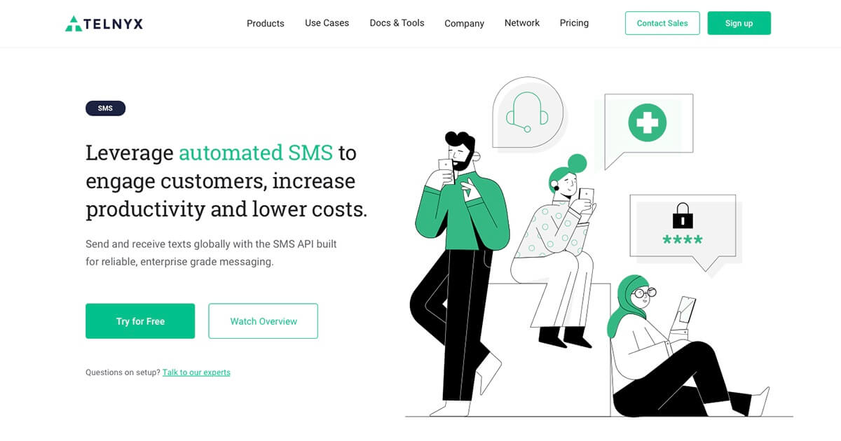 SMS API Provider - Global Messaging Service | Telnyx